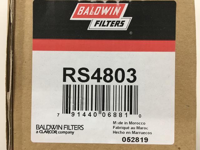 RS4803 by Baldwin Filters RADIAL SEAL AIR ELEMENT